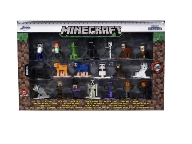 MINECRAFT DUNGEONS DIECAST 20 Pack Figures Model 4cm Creeper Character ...