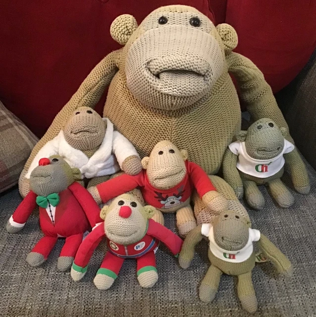 PG TIPS TEA Large ITV Digital SIDEKICK MONKEY - chimp soft toy from ...