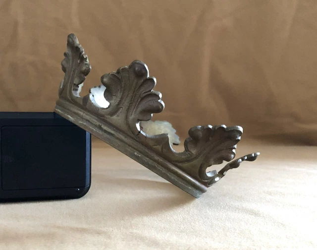 ANCIENNE COURONNE bronze pour statue religieuse Vierge Sainte Bois ...
