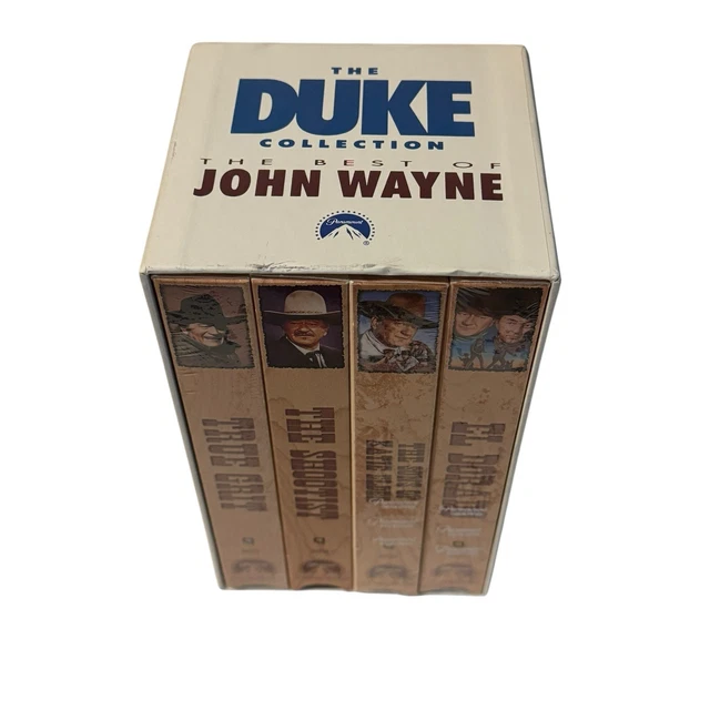 THE DUKE COLLECTION - The Best of John Wayne (VHS, 1992, 4-Tape Set) £4 ...