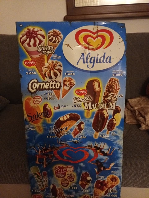 TABELLA GELATI ALGIDA Icepop Anni 2000 Vintage Da Collezione EUR 90,00 ...