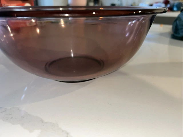 PYREX CLEAR LIGHT Purple Glass Mixing Bowl 2.5l $44.63 - PicClick CA