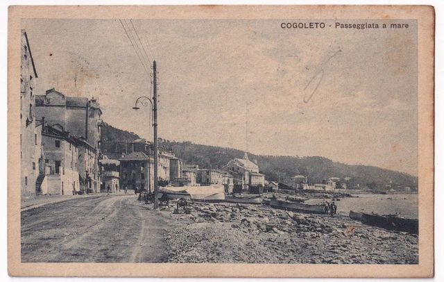 P00208 - CARTOLINA COGOLETO - PASSEGGIATA A MARE - p/vg EUR 12,90 ...