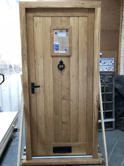 TRADITIONAL SOLID OAK Front Door Cottage Style Made to measure. £1,295.00 - PicClick UK