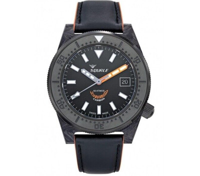 NEW SQUALE T183 Forged Carbon Swiss diving watch in Orange. 60 Atmos ...