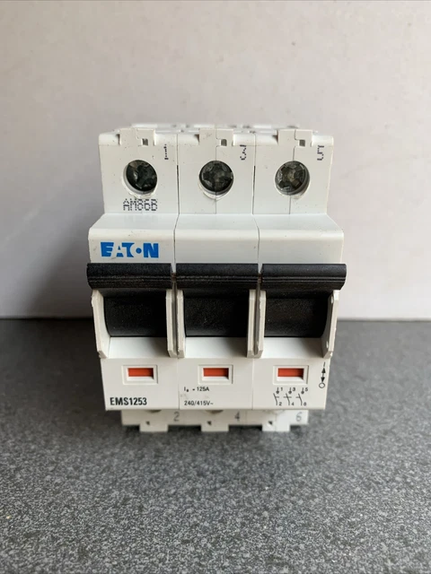 EATON EMS1253 125A 3 Phase Main Switch Isolator £8.25 - PicClick UK