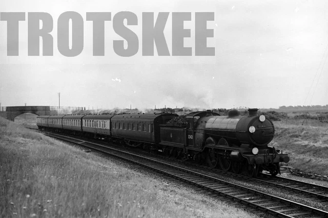 GLASS NEGATIVE BR British Railways Steam Loco 32421 Class H2 Sway 1952 ...