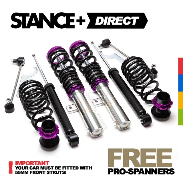 STANCE ULTRA COILOVERS Skoda Octavia Mk2 1,6 1,9 2,0 TDi 2004-2013 1Z ...