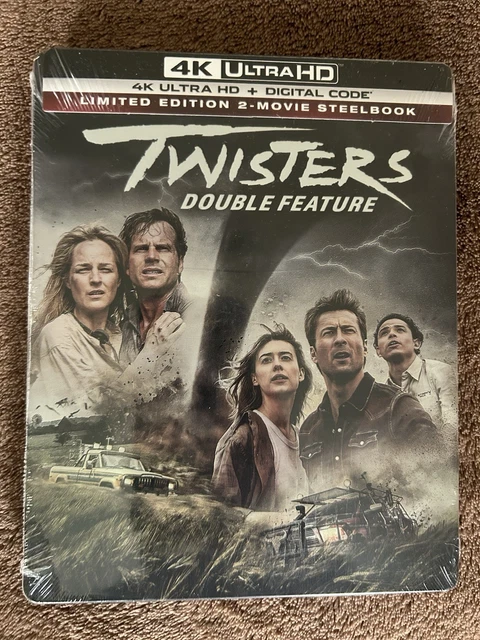 TWISTER & TWISTERS Double Feature 4K UHD Blu Ray SteelBook NEW & SEALED ...