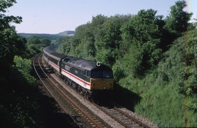 35MM SLIDE BRITISH Railway Br Class 47 - 47825 At Dinnaton 12/06/1996 £ ...
