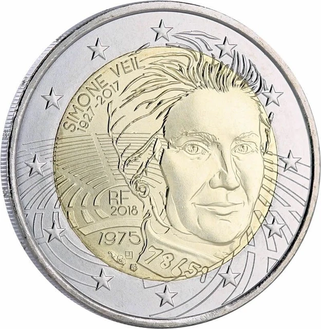 FRANCE 2 EUROS Comm mrative UNC France 2018 Simone Veil SUP SPL france-2-euros-comm-mrative-unc-france-2018-simone-veil-sup-spl