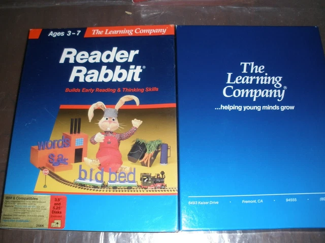 THE LEARNING COMPANY Reader Rabbit Ages 3-7 Pc Untested $13.49 - PicClick