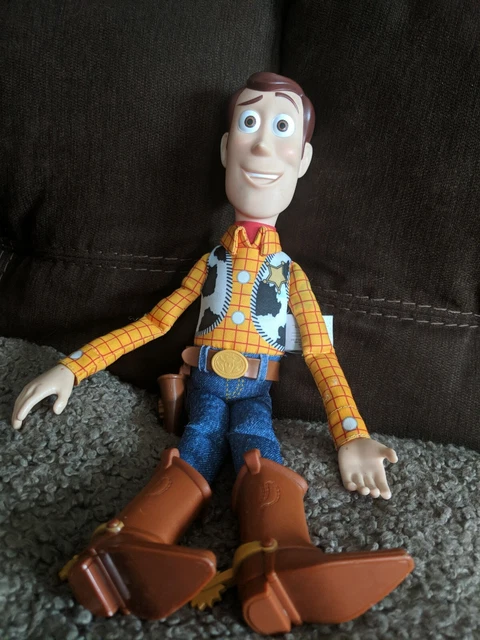 VINTAGE DISNEY PIXAR Thinkway Toy Story Woody Pull String Doll 15 ...