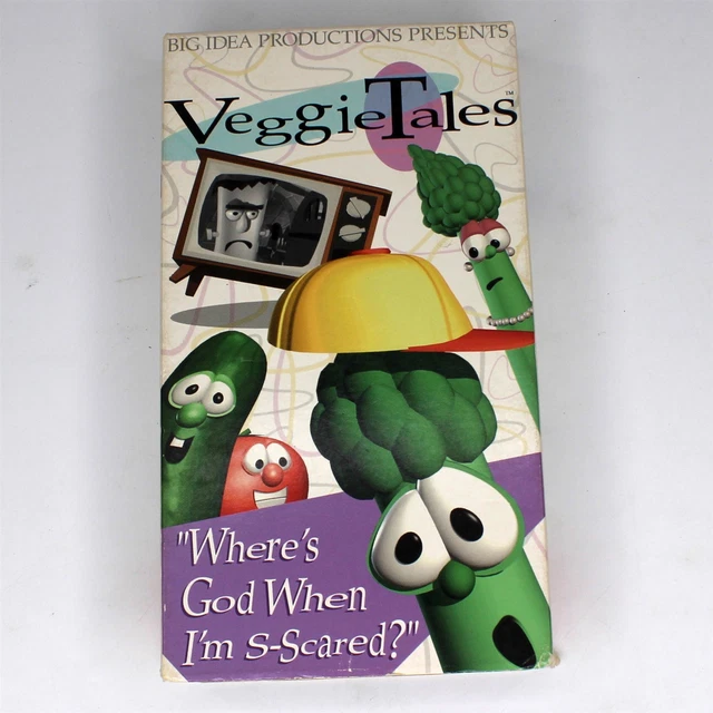 VINTAGE VEGGIETALES VHS Where's God When I'm Scared 1994 Big Idea ...