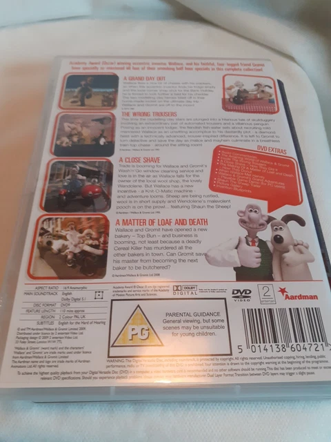 WALLACE AND GROMIT/ Aardman animation DVDs X 2 £3.50 - PicClick UK