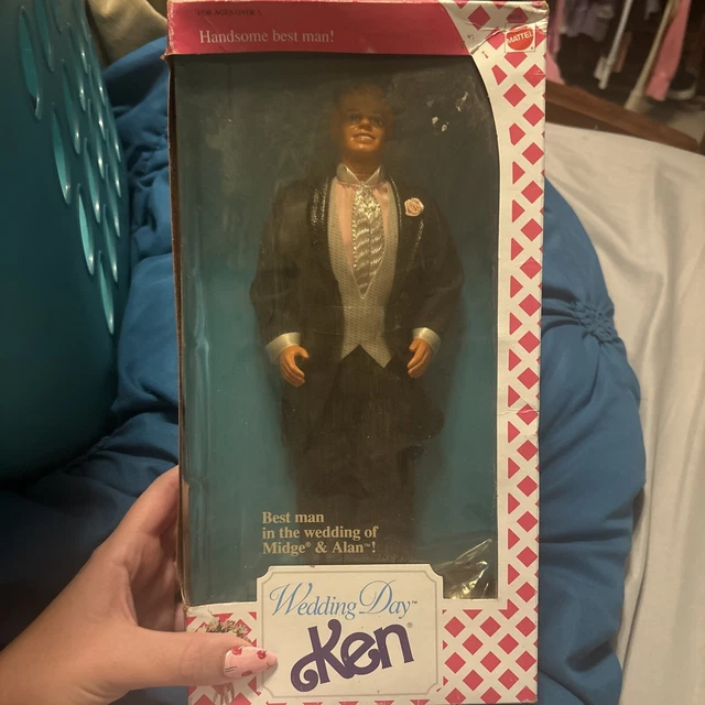 1990 WEDDING DAY Best Man Ken for Barbie Friends Alan & Midge 9609 £34. ...