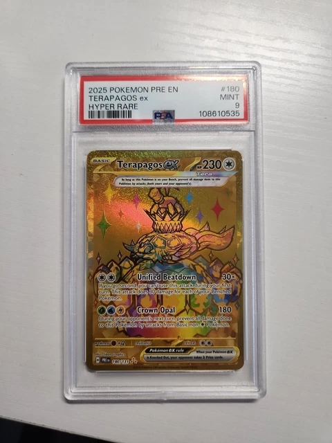 2025 POKEMON PRE En-Prismatic Evolutions Hyper Rare #180 Terapagos Ex ...
