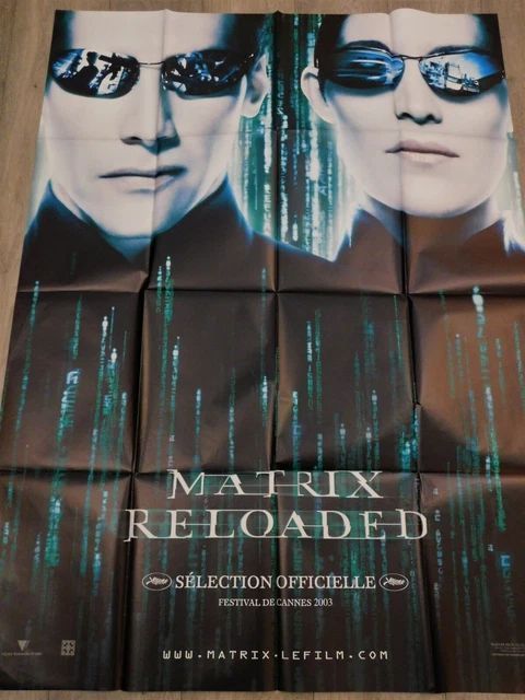 MATRIX RELOADED AFFICHE ORIGINALE Poster 120x160cm 47"63" 2003 Keanu ...