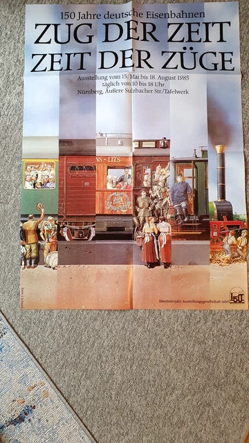 150 JAHRE DEUTSCHE Eisenbahnen Poster 83 x 60 cm Top Neu EUR 1,90 - PicClick DE