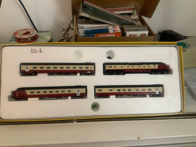 MINITRIX 12224 SPUR N Dieseltriebzug RAm Tee der SBB 4-teilig DIGITAL EUR 175,00 - PicClick DE