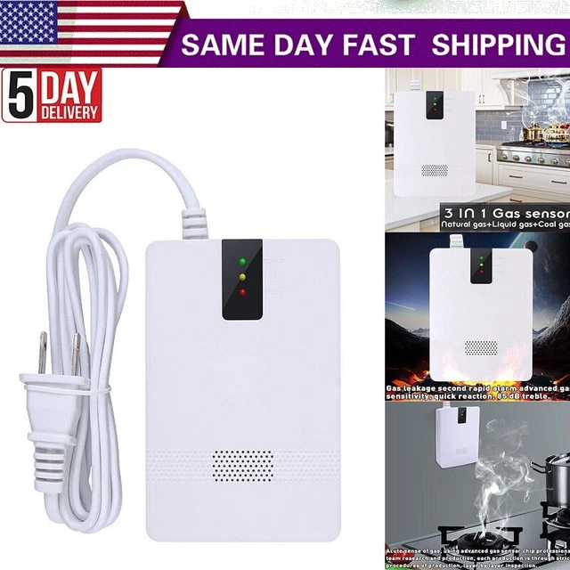 PORTABLE GAS LEAK Detector Tester Propane Methane Natural Gas Alarm ...