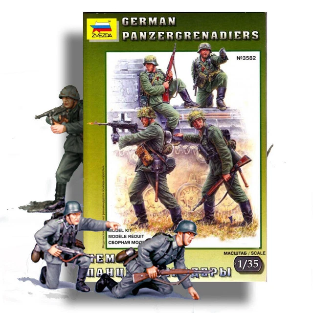 MINIATURE SOLDATS MODEL Kit Modélisme Dioramas Zvezda Panzergrenadier ...