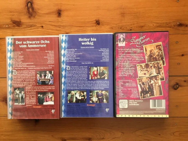 GERMAN VHS TAPES - Peter Steiner's Theater-Stadl x 2 & Johann Strauss Opereteen $65.85 - PicClick AU
