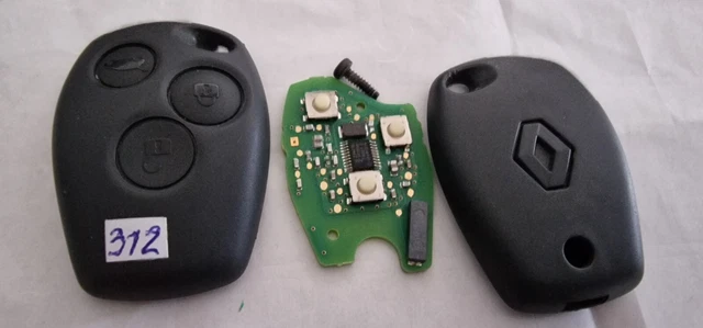 RENAULT DACIA Key Remote Fob pcb: JCI2160649-2 frequency 434, chip 4A ...