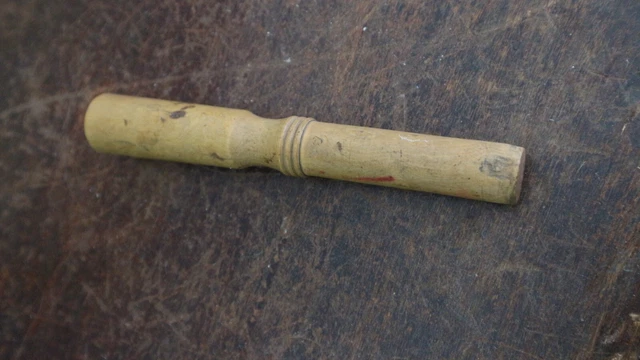 ANCIEN BOURROIR DE cartouche en buis calibre 16 ACCESSOIRE DE CHASSE ...