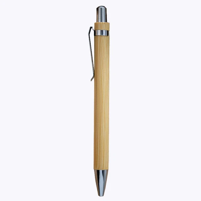 BAMBOO SIGNATURE BALL Pen Retractable Bamboo Retractable Ballpoint Pen $5.94 - PicClick AU