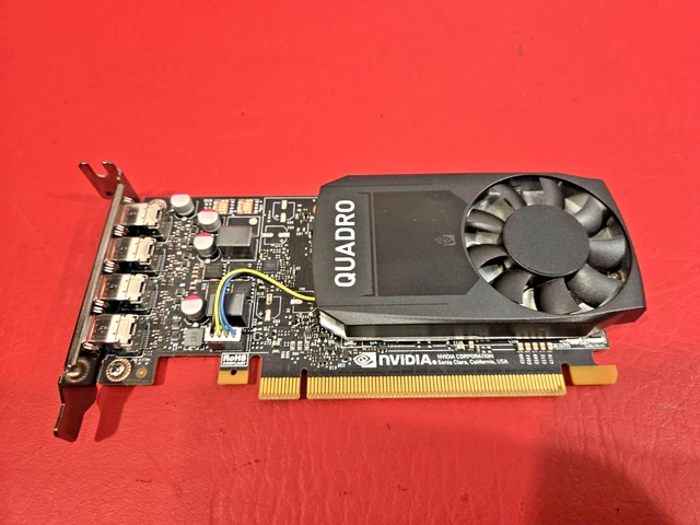 NVIDIA QUADRO P1000 4GB GDDR5 Low Profile GPU PCIe 4x Mini DisplayPort ...
