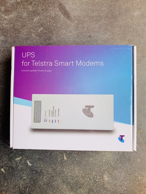 UPS + TELSTRA Smart Modem Gen 2 W/Voice Backup Fttp / Fttc / Hfc / Fttb ...
