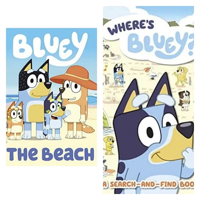 Where S Bluey A Search And Find Book And Bluey The Beach 2 Brand New