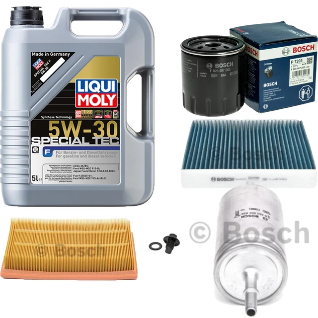 BOSCH INSPECTION SET 5L Liqui Moly Spécial Tec F 5W-30 pour Ford Point EUR 141,38 - PicClick FR