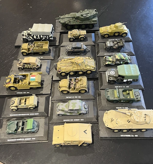 COLLEZIONE 19 VEICOLI Militari Deagostini mezzi militari esercito ...