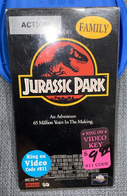 VINTAGE1993 JURASSIC PARK Original Spielberg Universal VHS Original ...