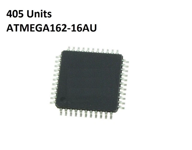 405 PCS ATMEGA162-16AU 8-bit AVR Microcontrollers MCU 16kB Flash 0.5kB EEPROM 35 £1,250.00 ...