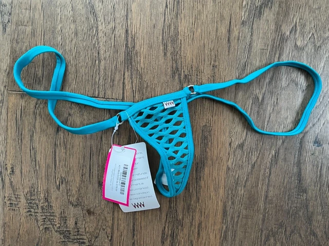 WICKED WEASEL 421 "Mega Mesh" micro thong bottom (size XL) NWT $90.00 ...