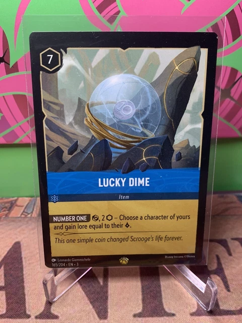 DISNEY LORCANA - Lucky Dime 165/204 Non-foil Into the Inklands EUR 9,94 ...