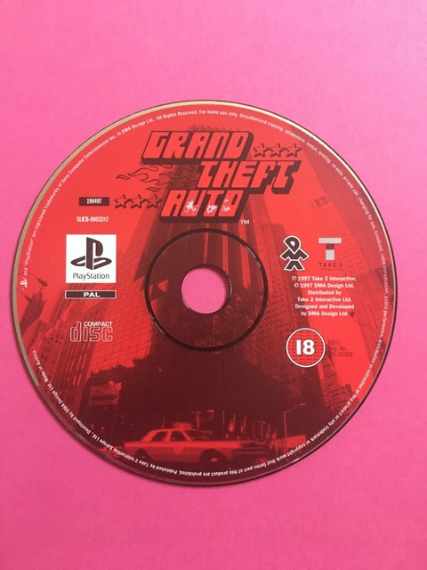 PLAYSTATION 1 PS1 Grand Theft Auto GTA 1997 SOLO DISCO gioco, testato ...