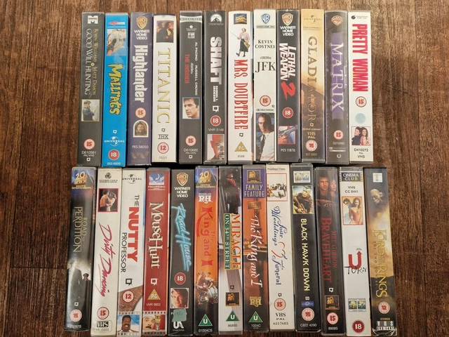 25 DIFFERENT FILMS, Movies - VHS Video Tapes - Mixed Bulk Lot #9 £14.99 ...