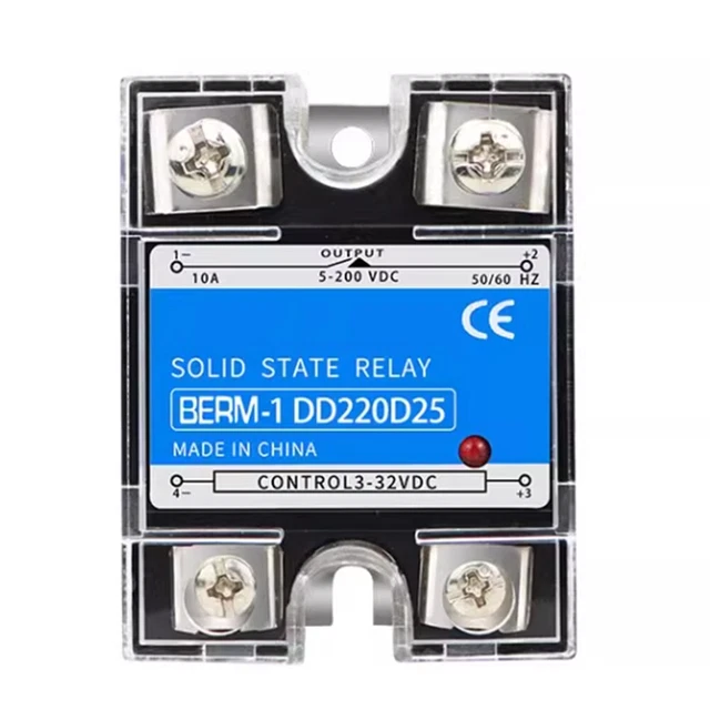 RELÉ MONOFÁSICO DE estado sólido SSR DC-DC 3-32VDC control voltaje 10A - 100A EUR 13,36 ...