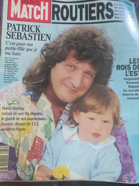 PARIS MATCH N° 2251 - Patrick Sébastien et sa petite-fille - 16 juillet ...