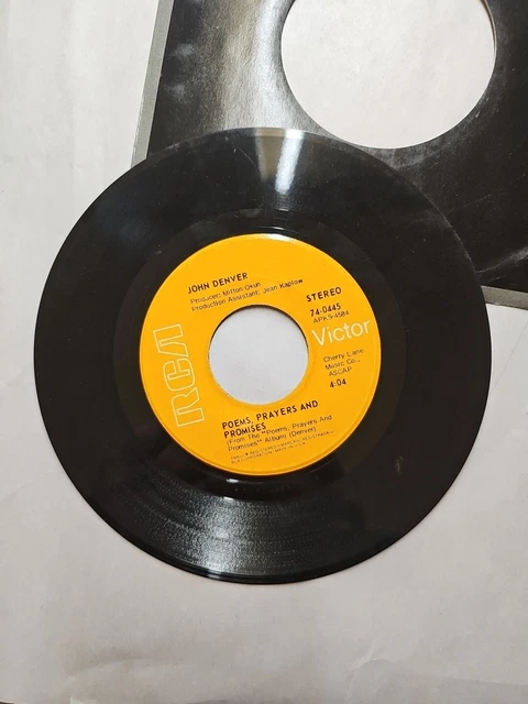 1971-JOHN DENVER WITH Fat City-Take Me Home, Country Roads-Vinile, 7 ...
