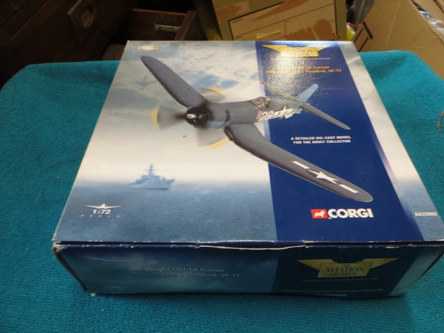 ARCHIVIO CORGI AVIATION Seconda Guerra Mondiale F4U-1A Corsair Bianco ...