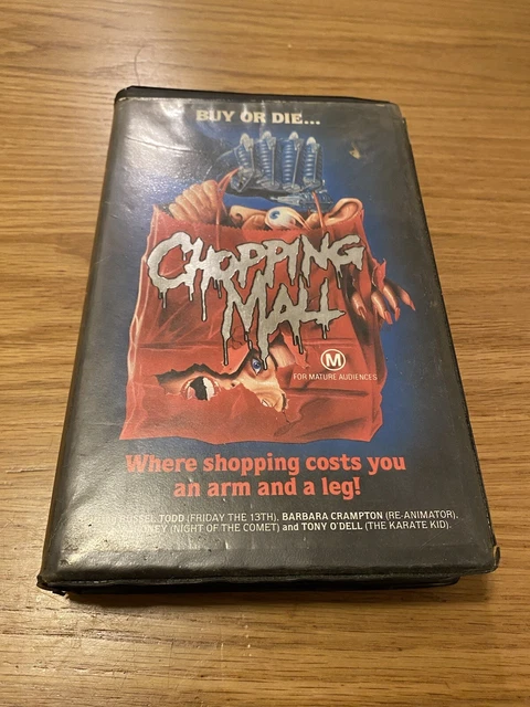 RARE CHOPPING MALL VHS Vestron video 1986 PAL Metallic Cover EX Rental ...