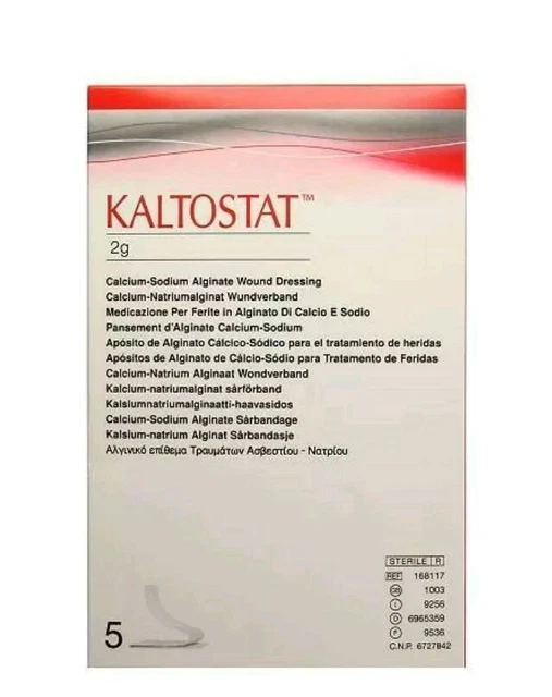 KALTOSTAT ALGINATE CAVITY Wound Dressing Rope 2g x 5 £20.00 - PicClick UK