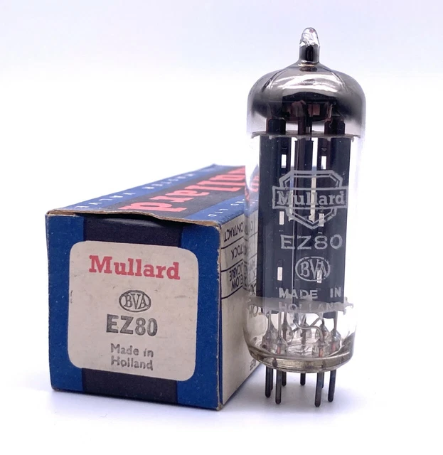 MULLARD HOLLAND EZ80 Valve Tube D Getter New Old Stock (V17) £22.00 - PicClick UK