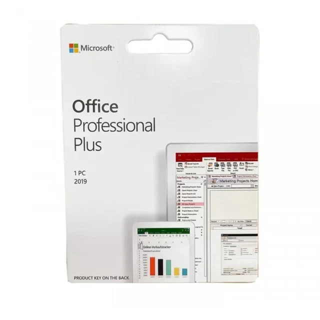 MICROSOFT OFFICE PROFESSIONAL Plus 2019 - (Physical Product) 1PC ...