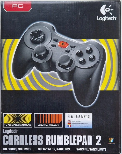 WIRELES CORDLESS LOGITECH Controller Rumblepad 2 Vibration EUR 10,00 ...